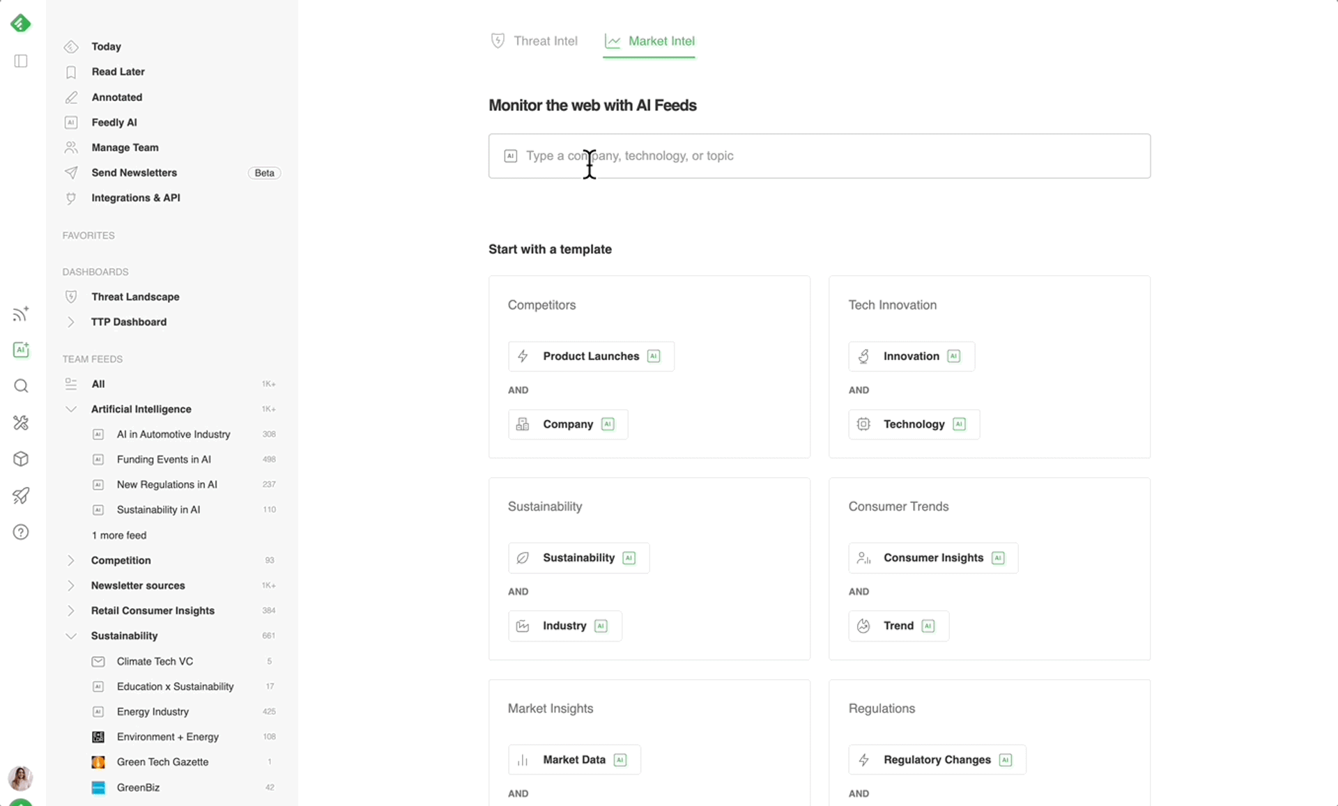 Meet Feedly AI for Market Intelligence | Feedly