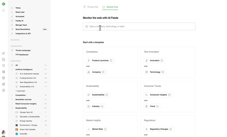 Meet Feedly AI for Market Intelligence | Feedly