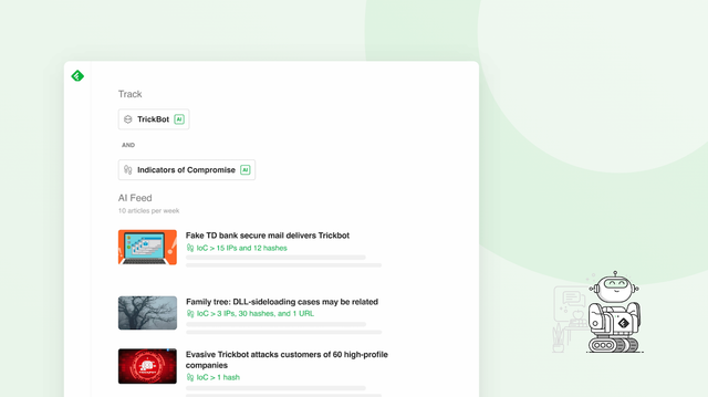 Collect and share actionable malware intelligence with Feedly AI Feeds | Feedly