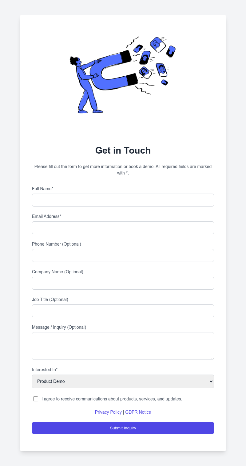 Lead Form Template | FormBold