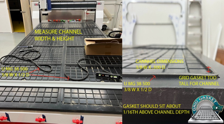 CNC Router Gasket for Vacuum hold down | All Star CNC
