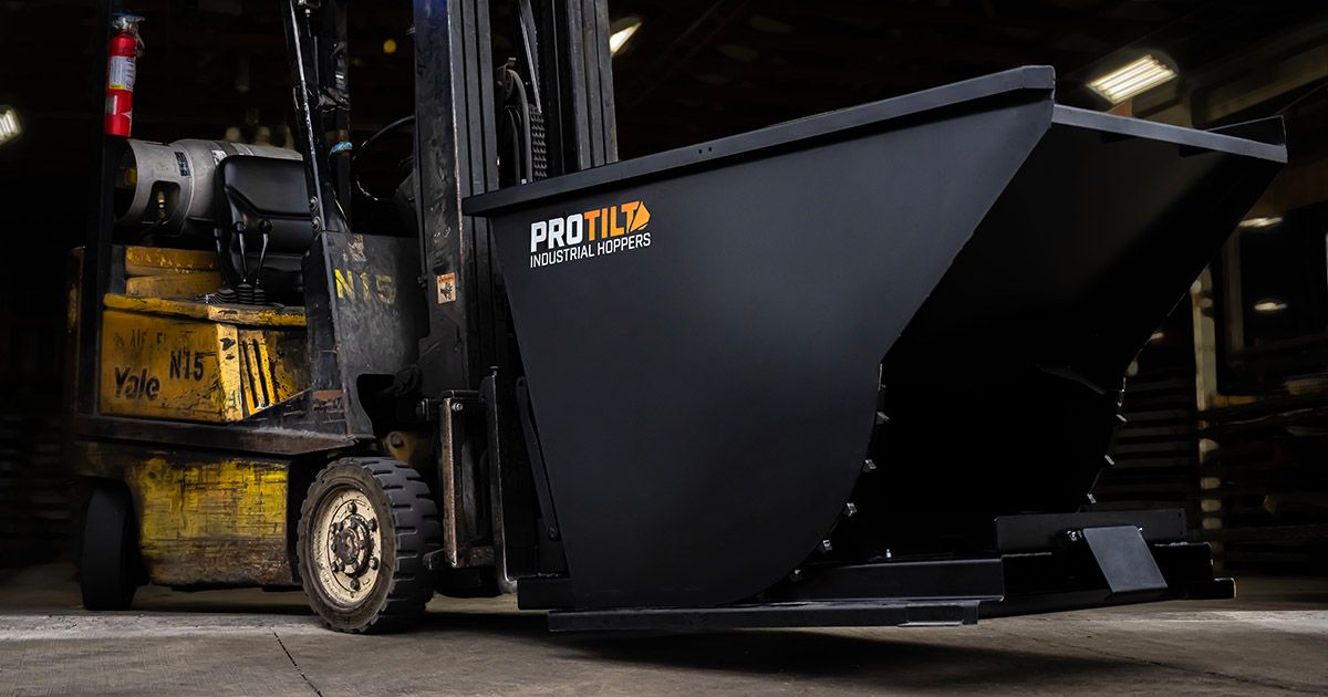 PROTILT Industrial Hoppers | Powder-Coated Steel Hoppers