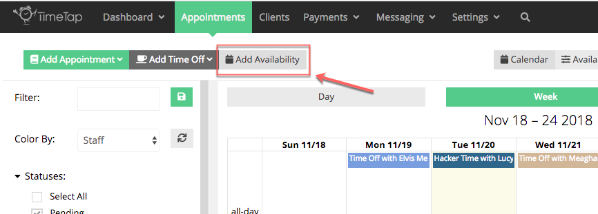 TimeTap Tool Tips: Quickly Add Availability