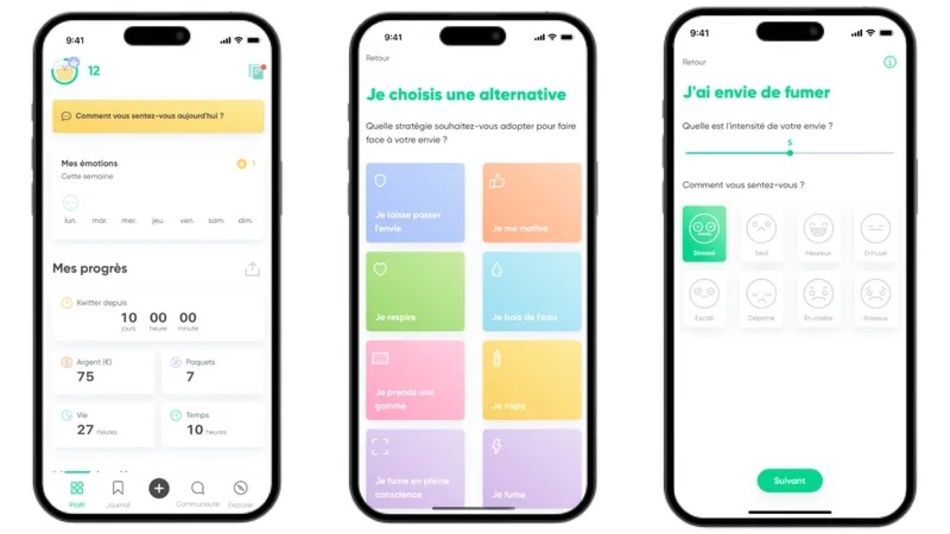 Kwit, application ludique validée par l'OMS pour arrêter de fumer