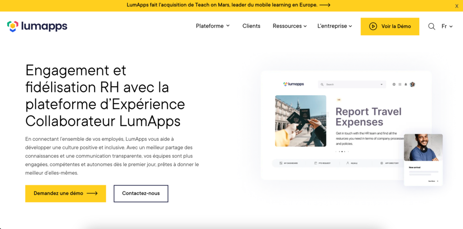 LumApps s'empare de Teach On Mars