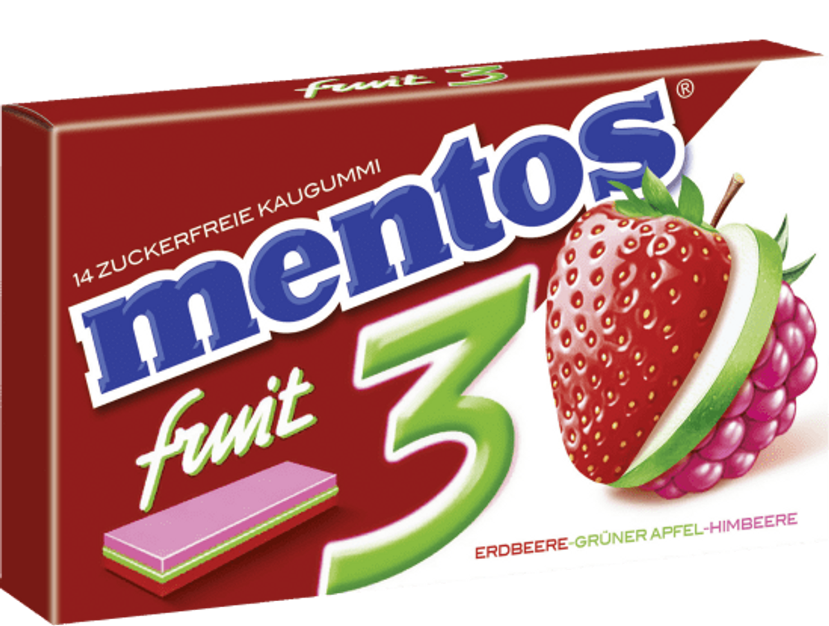 Mentos Kaugummi Pure Fresh Erdbeere | Mentos Germany
