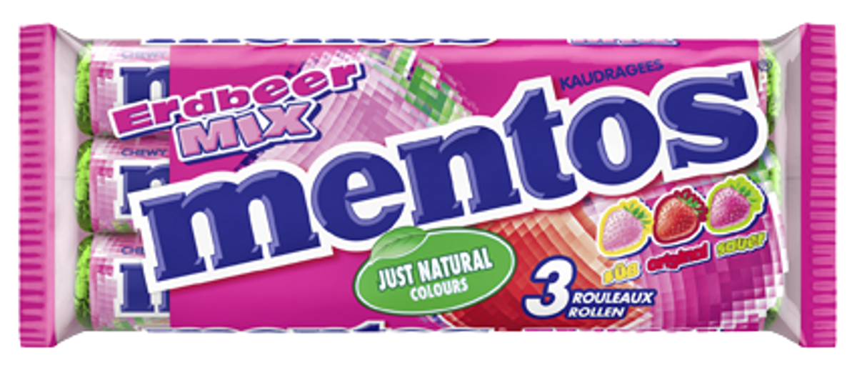 Mentos Erdbeer-Mix 3-Pack | Mentos Germany