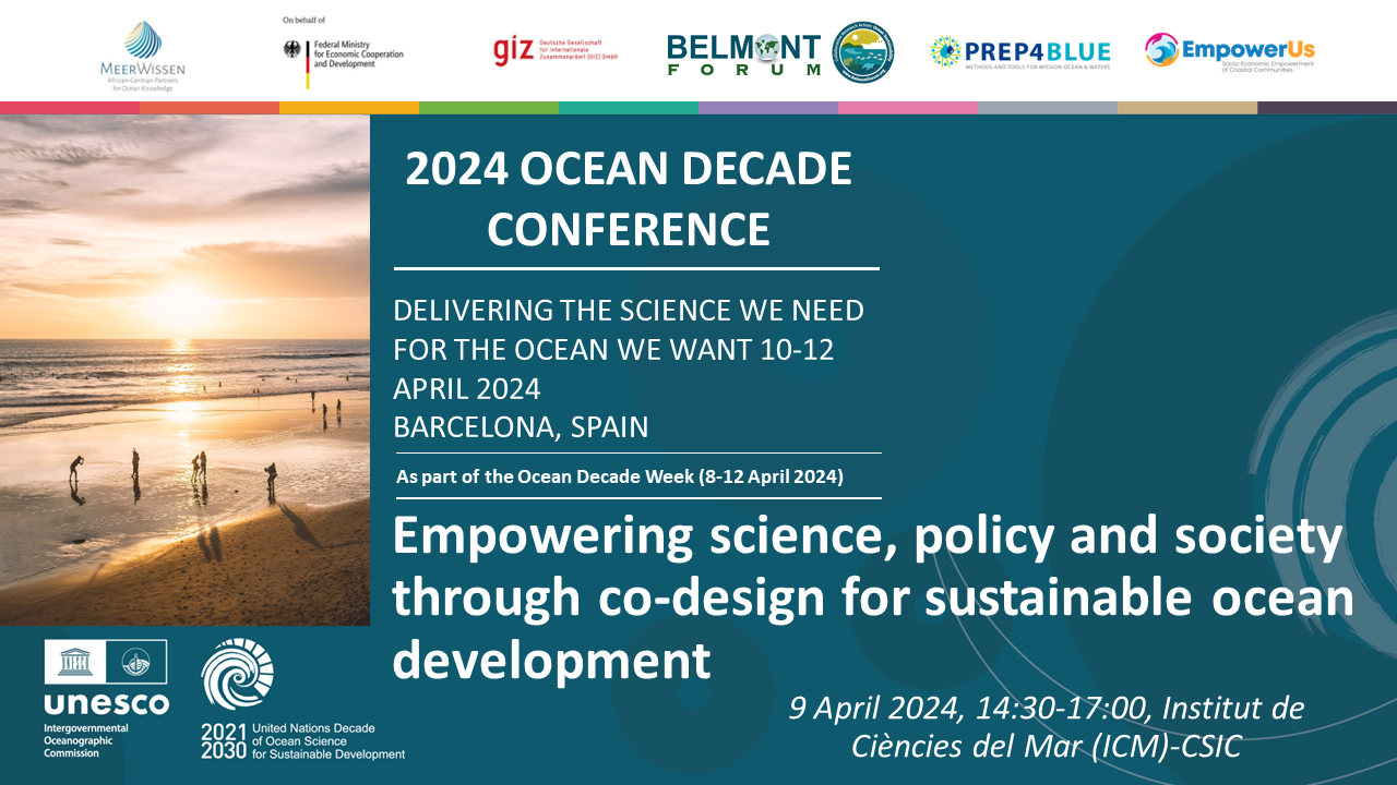UN Ocean Decade Conference Satellite Event: Empowering science, policy ...