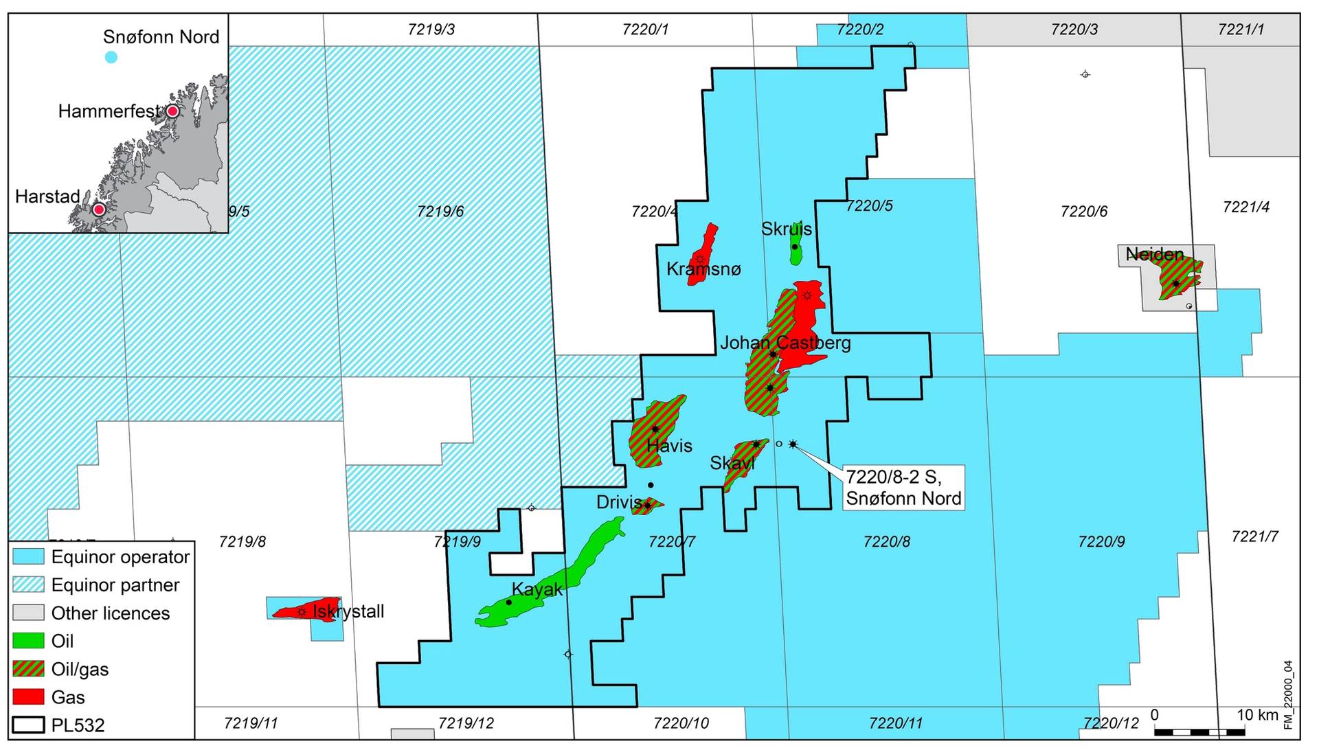 New oil discovery - Barents Sea - near the Johan Castberg field - Equinor