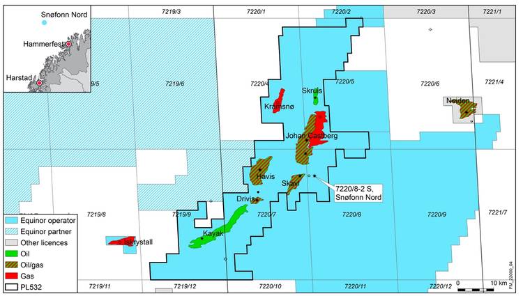 New oil discovery - Barents Sea - near the Johan Castberg field - Equinor