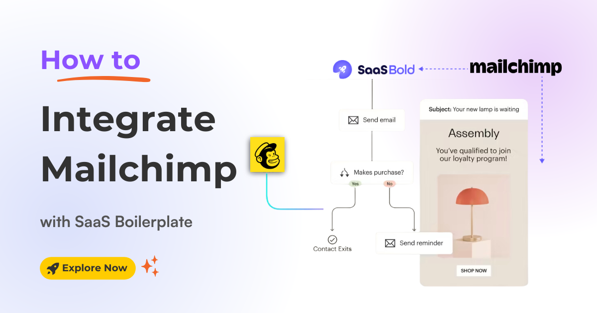 How to integrate Mailchimp with Boilerplate or Templates | SaaSBold