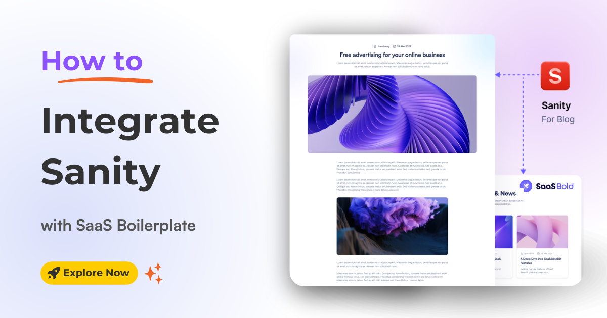 How To Integrate Sanity With Next Js Template Or Boilerplate Saasbold