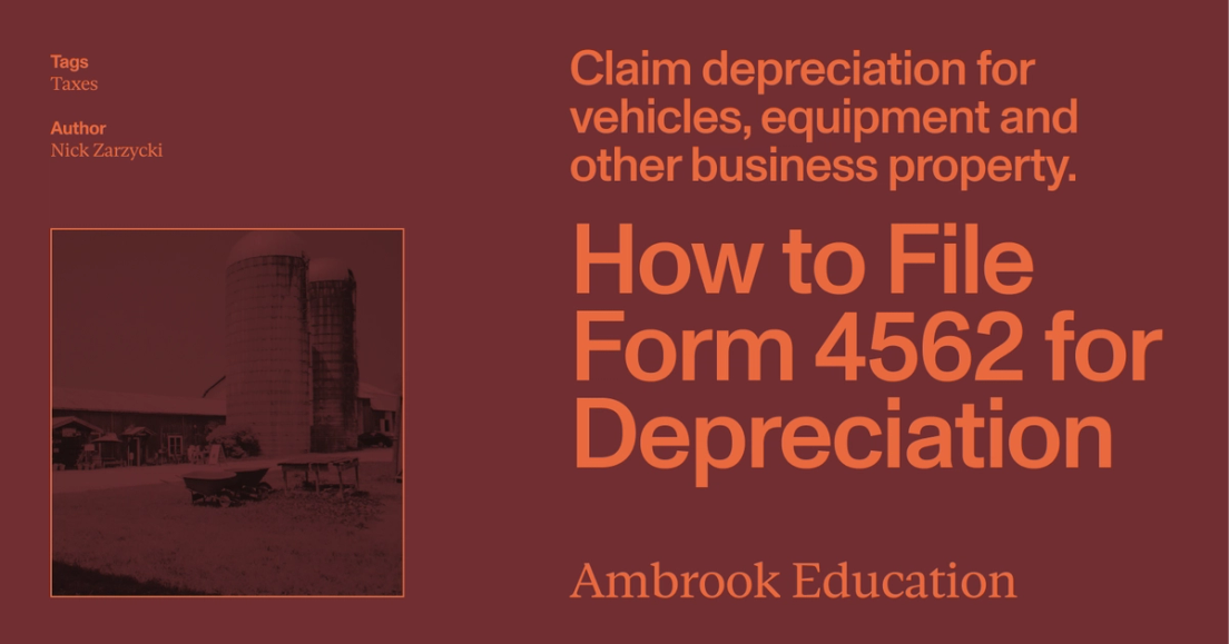 How to File IRS Form 4562 for Depreciation and Amortization - Ambrook