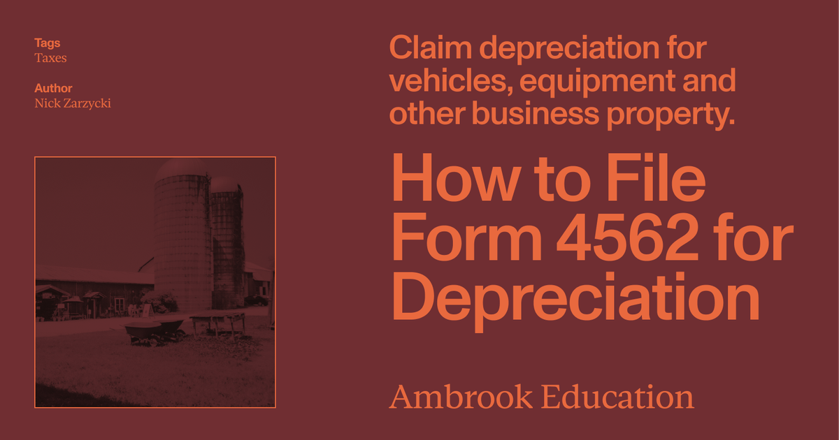 How to File IRS Form 4562 for Depreciation and Amortization - Ambrook