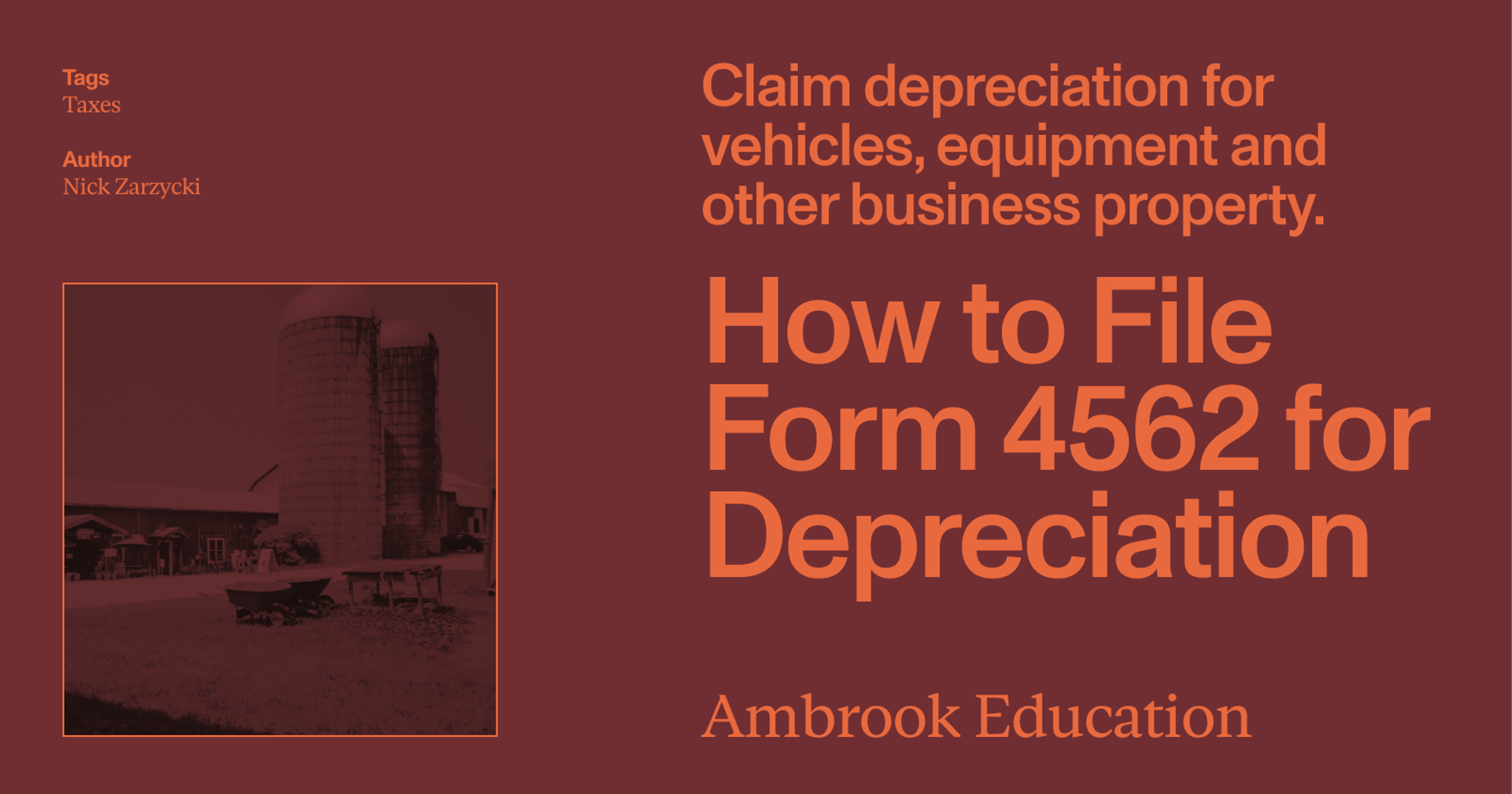 How to File IRS Form 4562 for Depreciation and Amortization - Ambrook