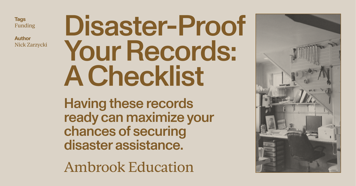 Disaster-Proof Your Records: A Checklist - Ambrook