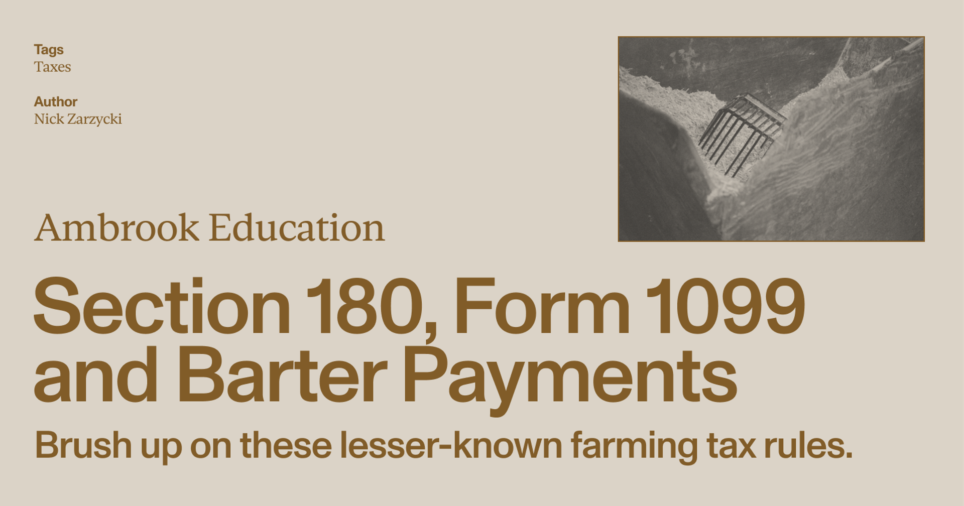 Reporting Income on Schedule F (Form 1040), Profit or Loss From Farming ...