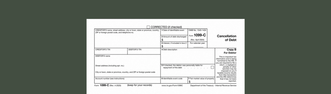 IRS Form 1099-C: How to Report Cancelled Debt on Your Taxes - Ambrook