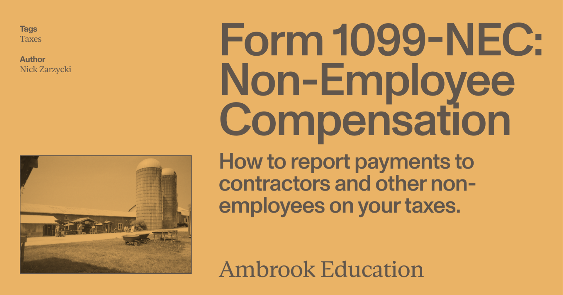 Form 1099-NEC: A Simple Guide to Reporting Non-Employee Compensation ...