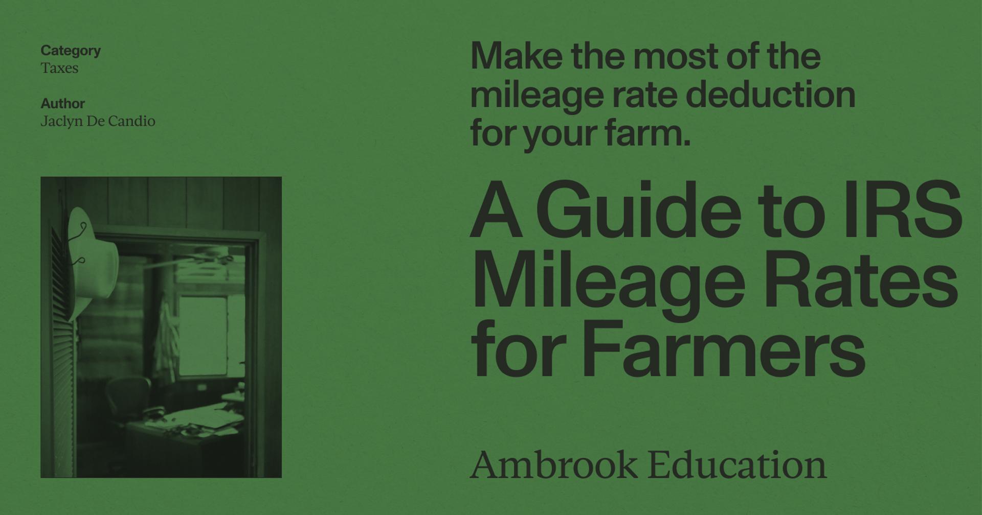 What Is the 2025 IRS Mileage Rate? - Ambrook