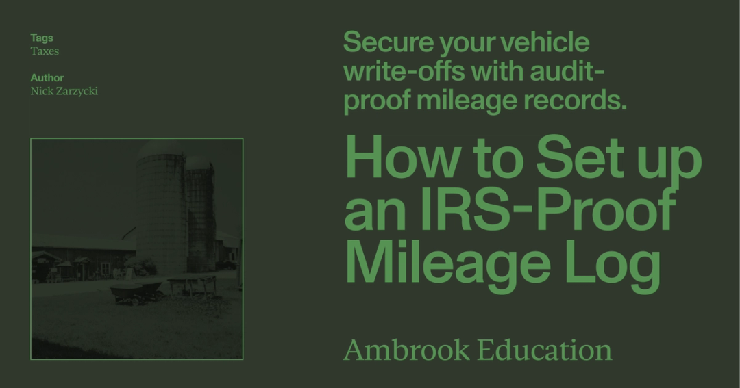 Audit-Proof Your Vehicles With This IRS Mileage Log Template - Ambrook