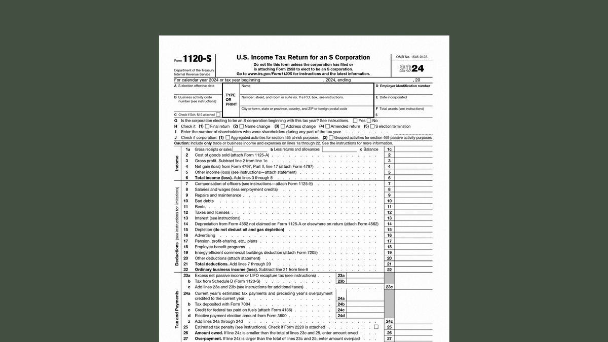 IRS Form 1120-S: A Simple Guide to Filing Your Taxes as an S ...