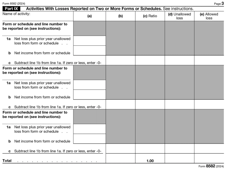 How to File Form 8582 for Passive Activity Losses - Ambrook
