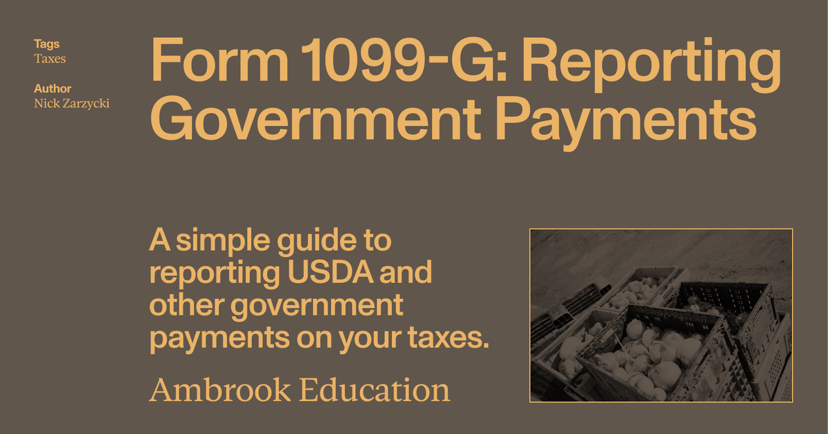 Form 1099-G: How to Report Government Payments on Your Taxes - Ambrook
