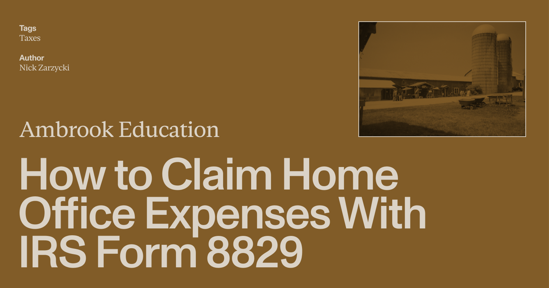 Claiming Home Office Deductions With Form 8829: A Step-by-Step Guide ...