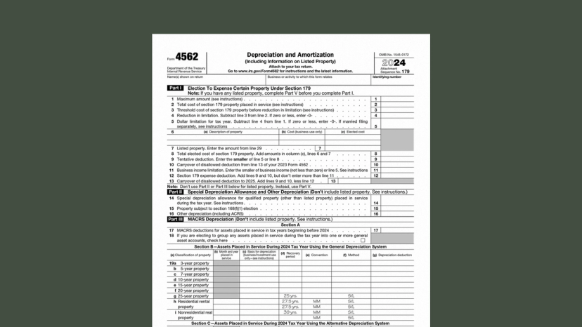 How to File IRS Form 4562 for Depreciation and Amortization - Ambrook