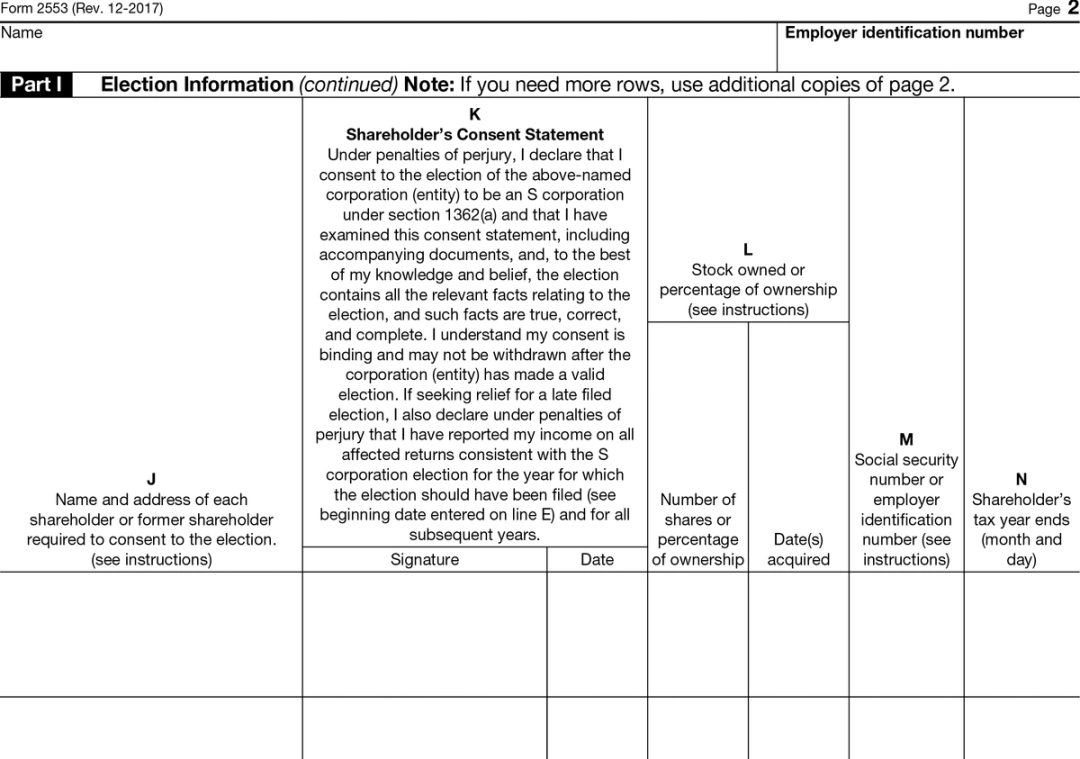 How to Elect S Corp Status With Form 2553 - Ambrook