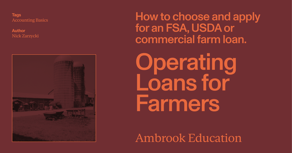 What is a Farm Operating Loan, and How Does it Work? - Ambrook
