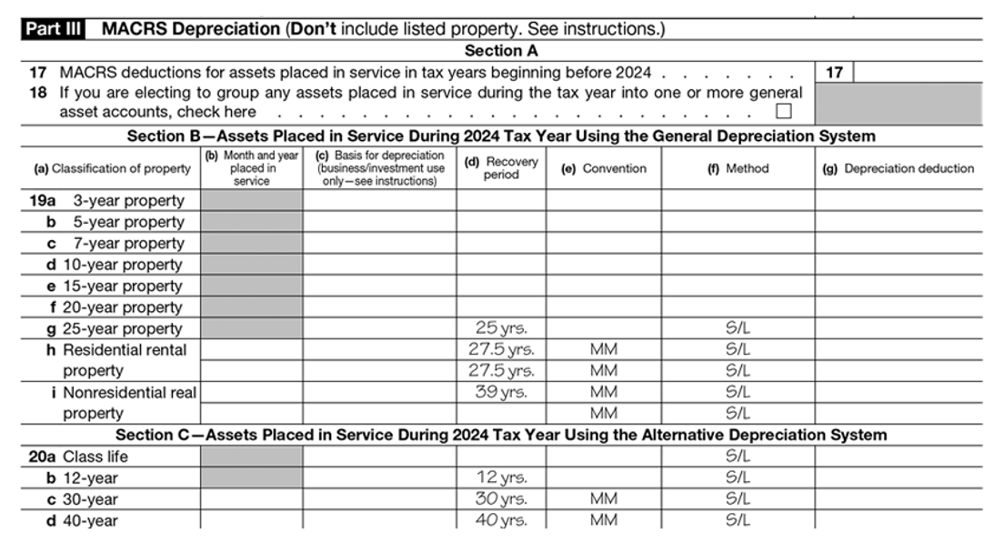 How to File IRS Form 4562 for Depreciation and Amortization - Ambrook