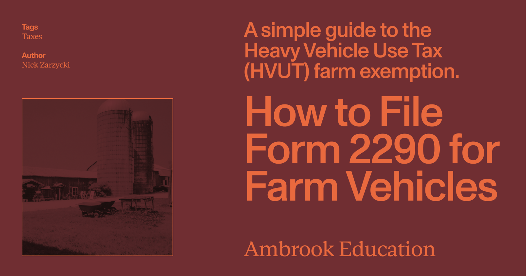 A Guide to Form 2290 and the Heavy Vehicle Use Tax (HVUT) Exemption for ...