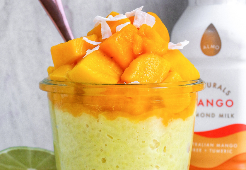 Mango Rice Pudding - GoodnessMe