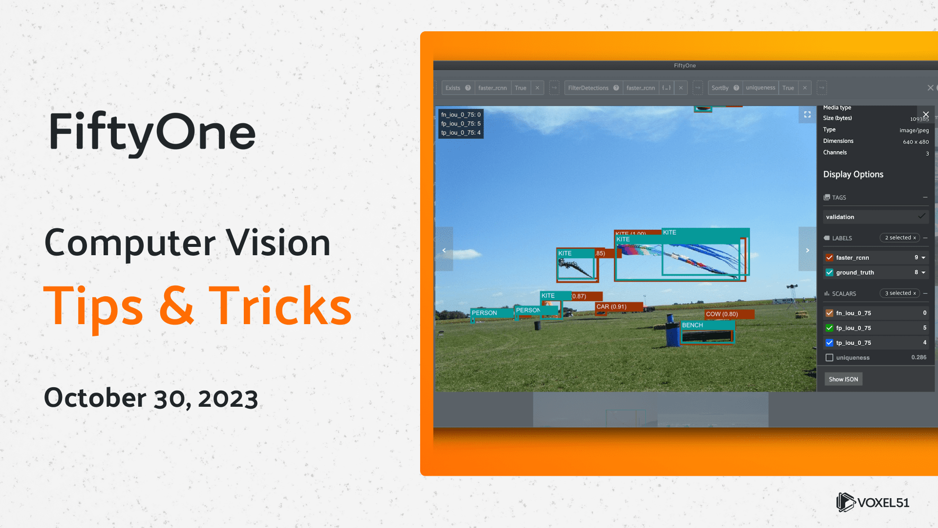 FiftyOne Computer Vision Tips and Tricks - Oct 30, 2023 - Voxel51