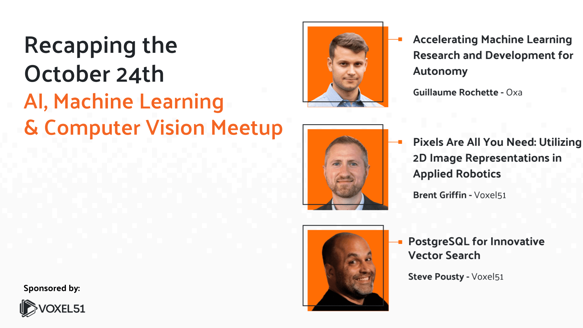 Recapping the AI, Machine Learning and Computer Meetup — October 24, 2024 - Voxel51