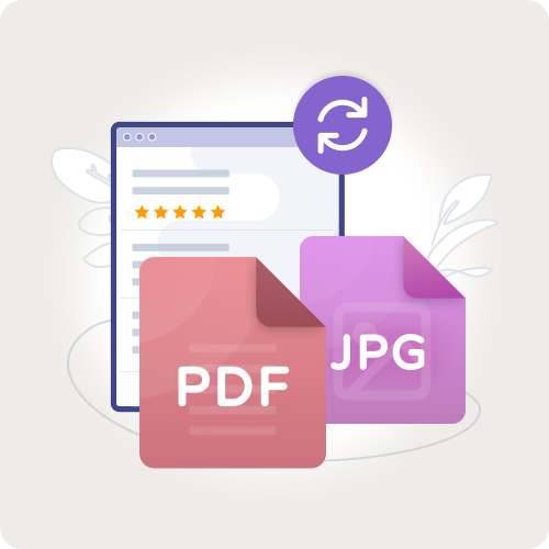 Effortlessly convert PDF to high-quality JPG with ZoomConvert