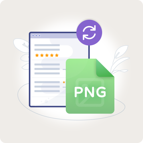 Easily transform your files to and from PNG format