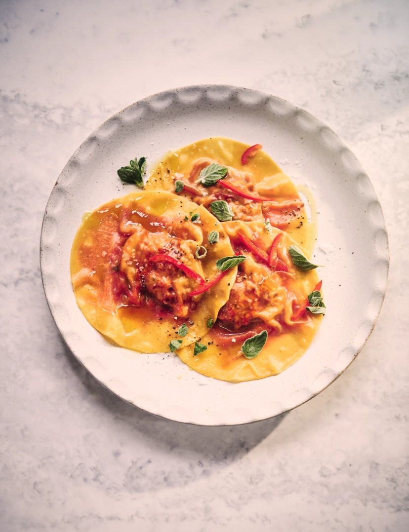 'Nduja and Feta Ravioli | Marcus Wareing | Marcus Wareing