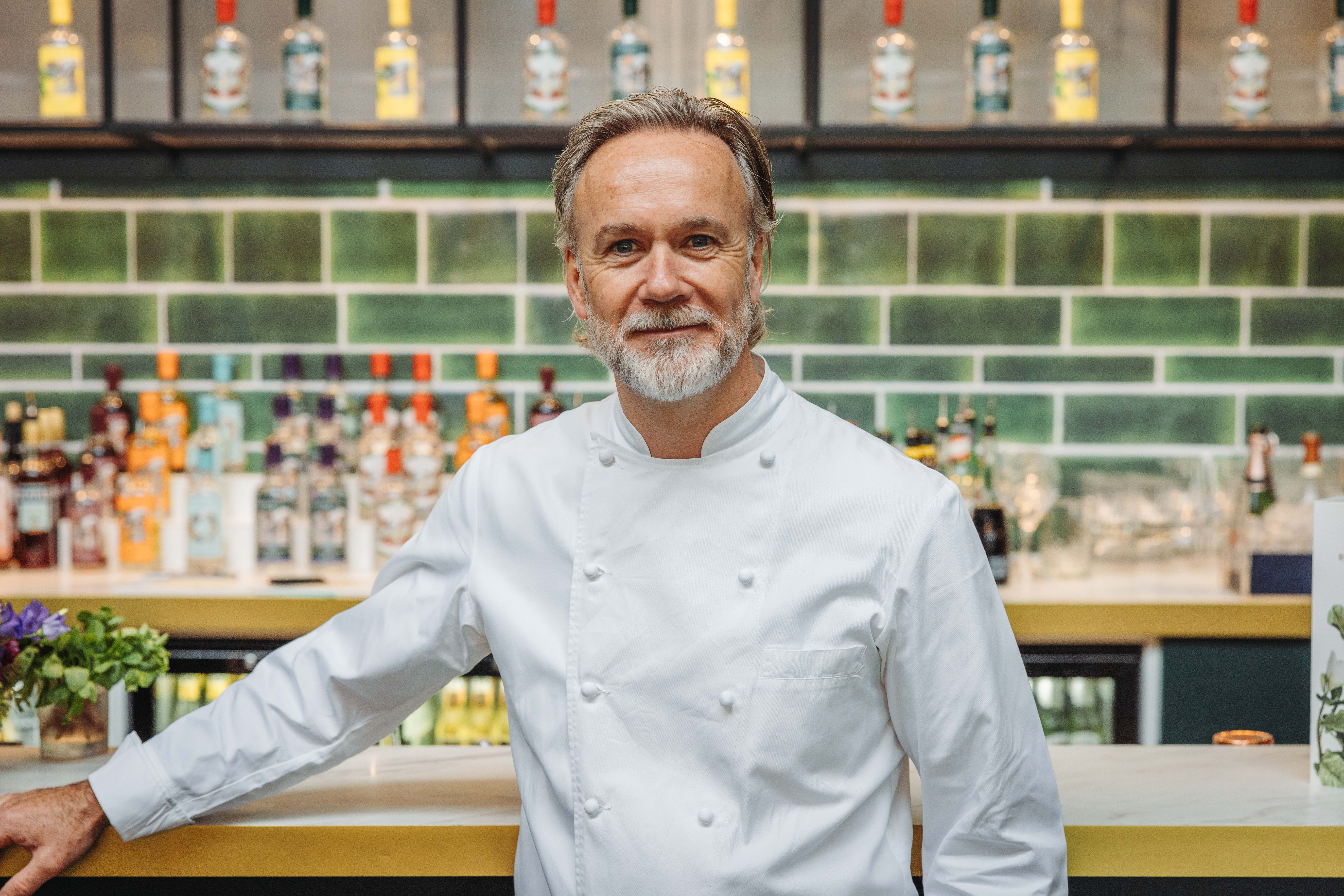 Marcus Wareing at the Rosewater Pavilion at Wimbledon | Marcus Wareing