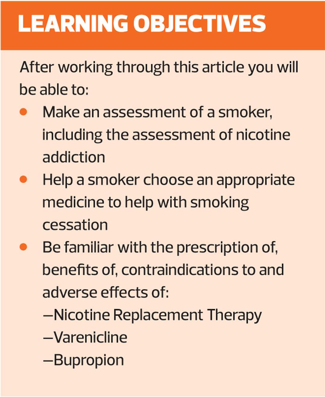 Getting patients to stop smoking: do the drugs work?