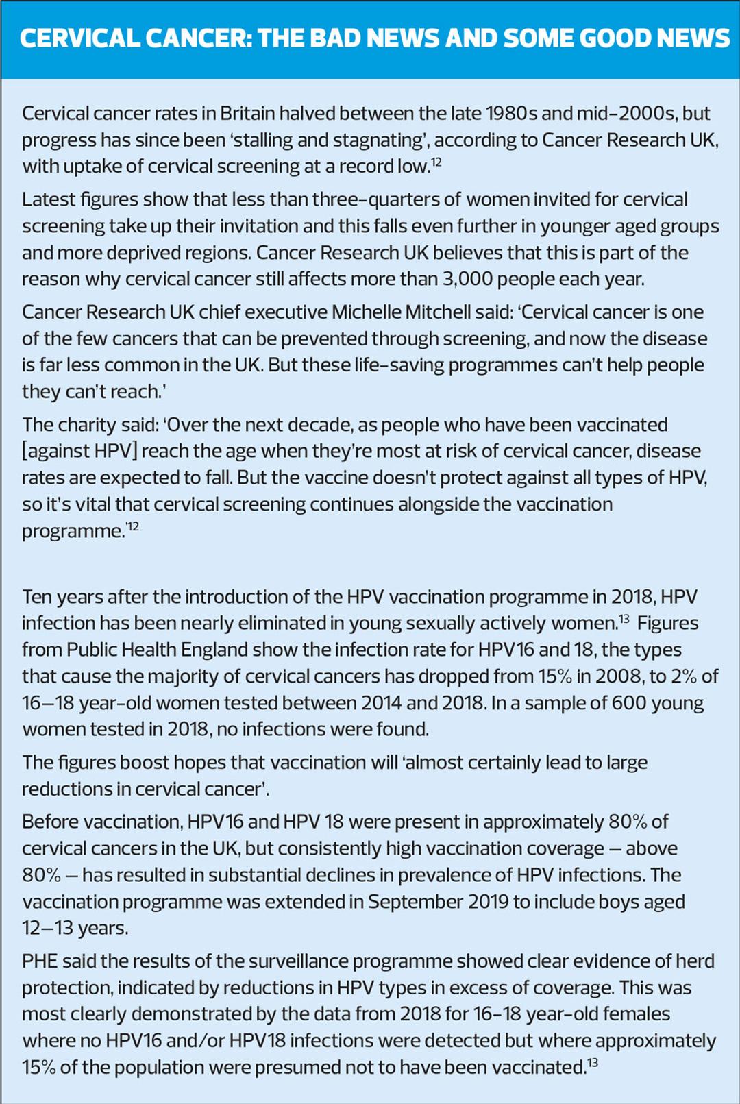 Increasing cervical screening rates: misconceptions, barriers and solutions