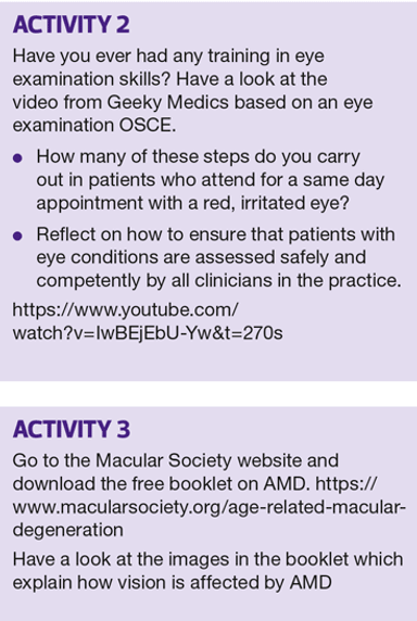 Red flag eye conditions: a guide for the practice nurse