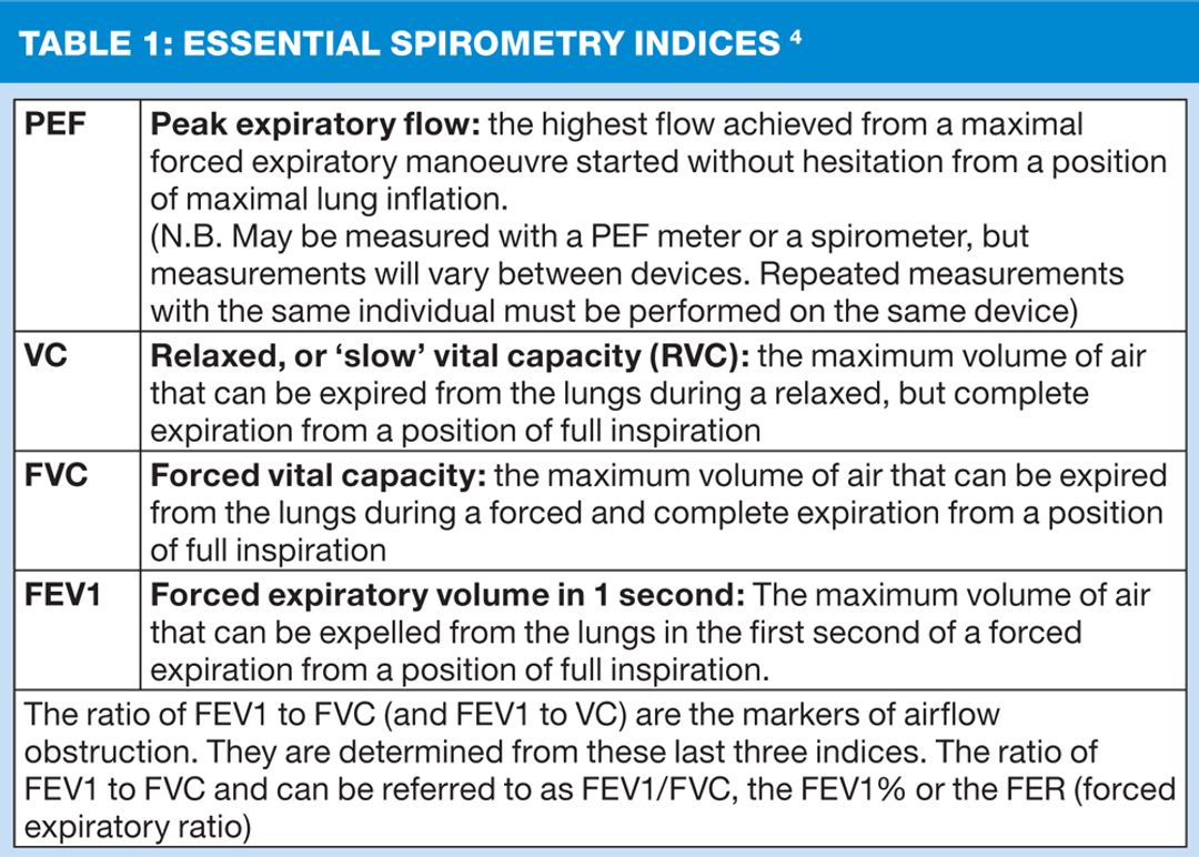 Spirometry: Understanding the results
