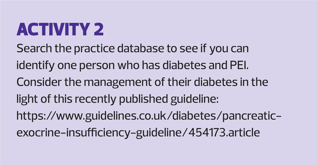 Pancreatic exocrine insufficiency: what you ‘need to know’