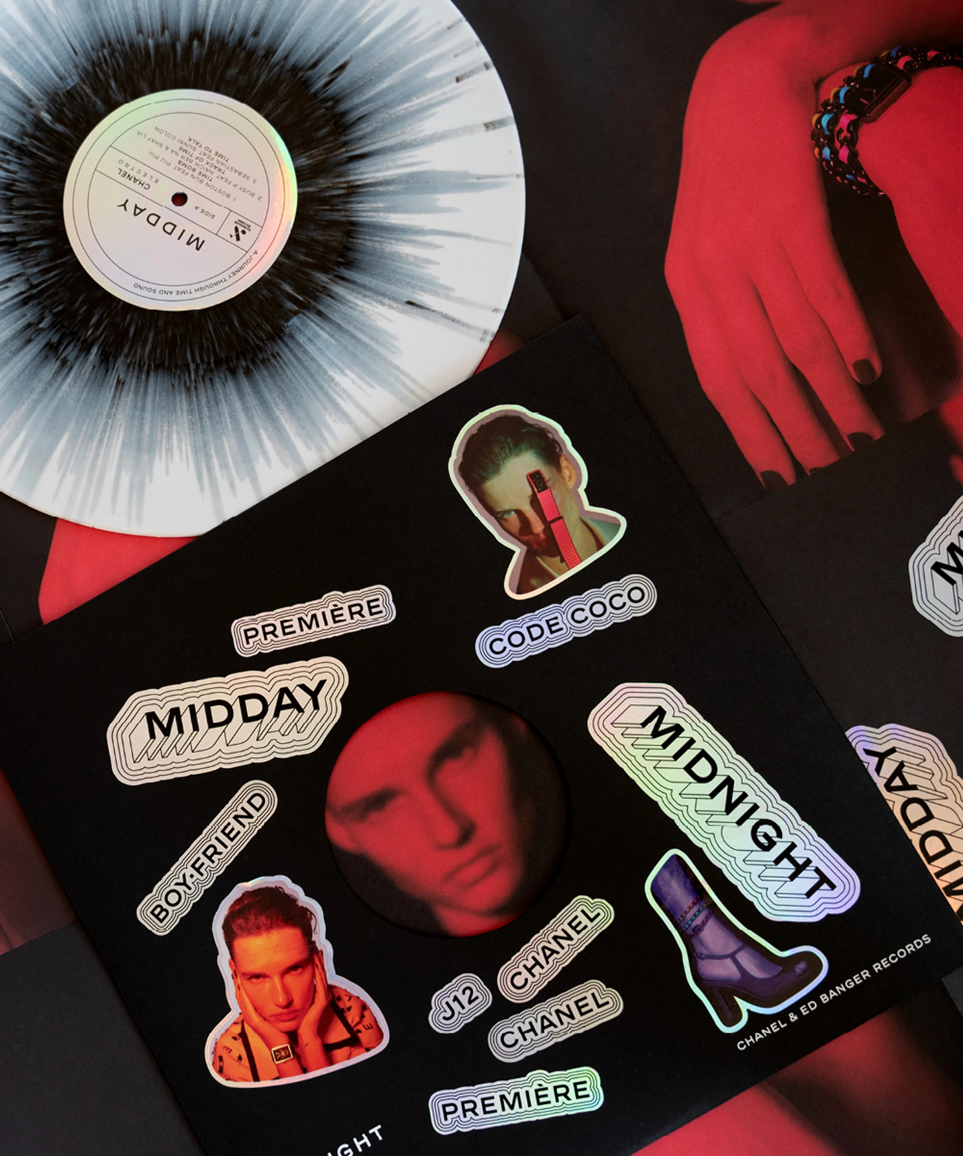 Chanel Electro’s vinyl records