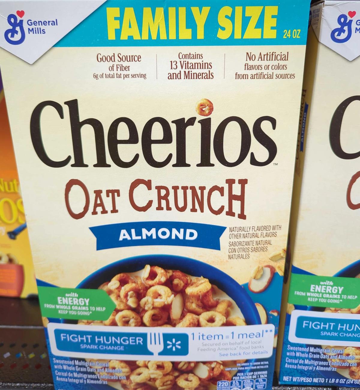 Cheerios Oat Crunch Almond Breakfast Cereal, 24 Oz Box - Trash Panda App