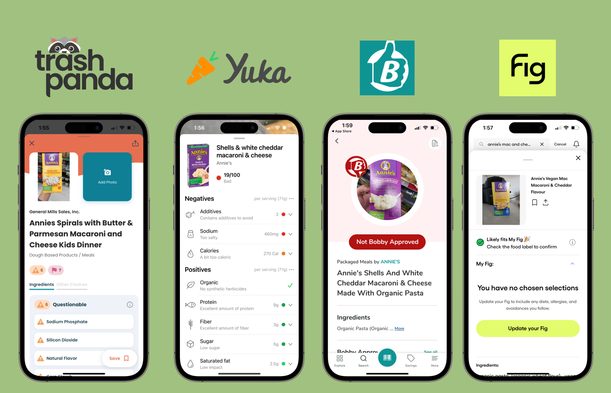 Best Food Scanner Apps Compared (2026): Trash Panda, Yuka, Bobby ...