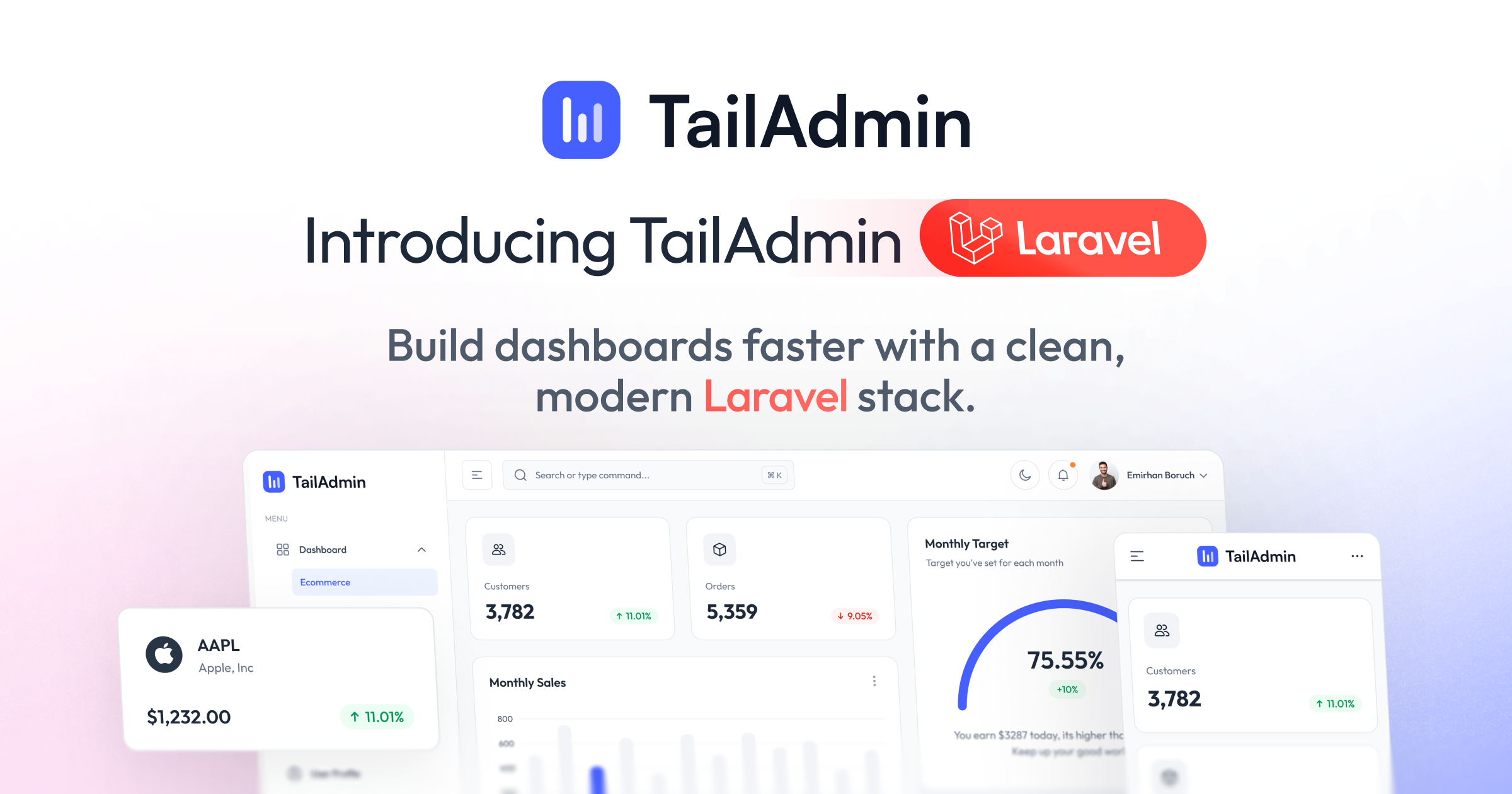 Introducing TailAdmin Laravel | TailAdmin
